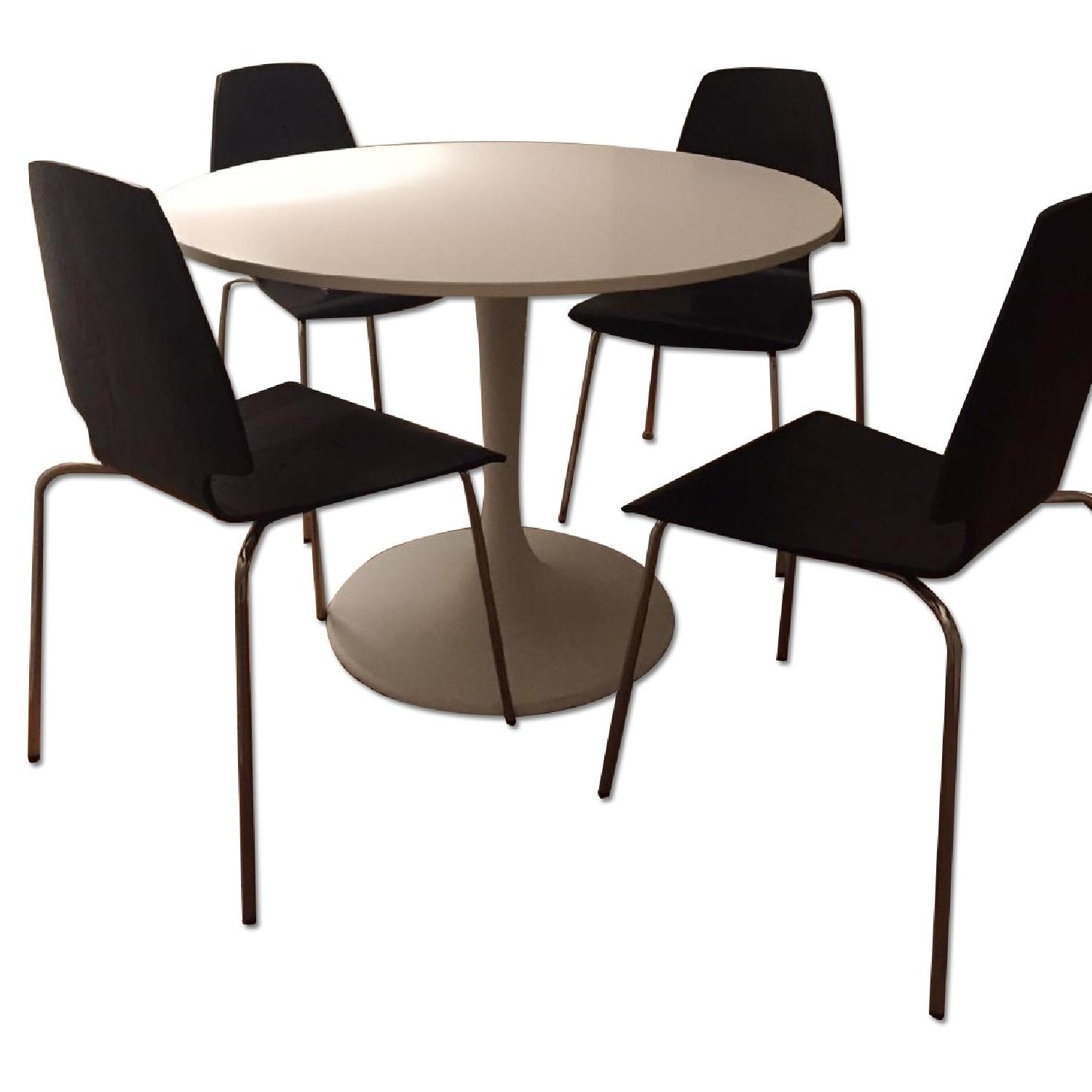 Ikea Docksta Table w/ 4 Dining Chairs - AptDeco