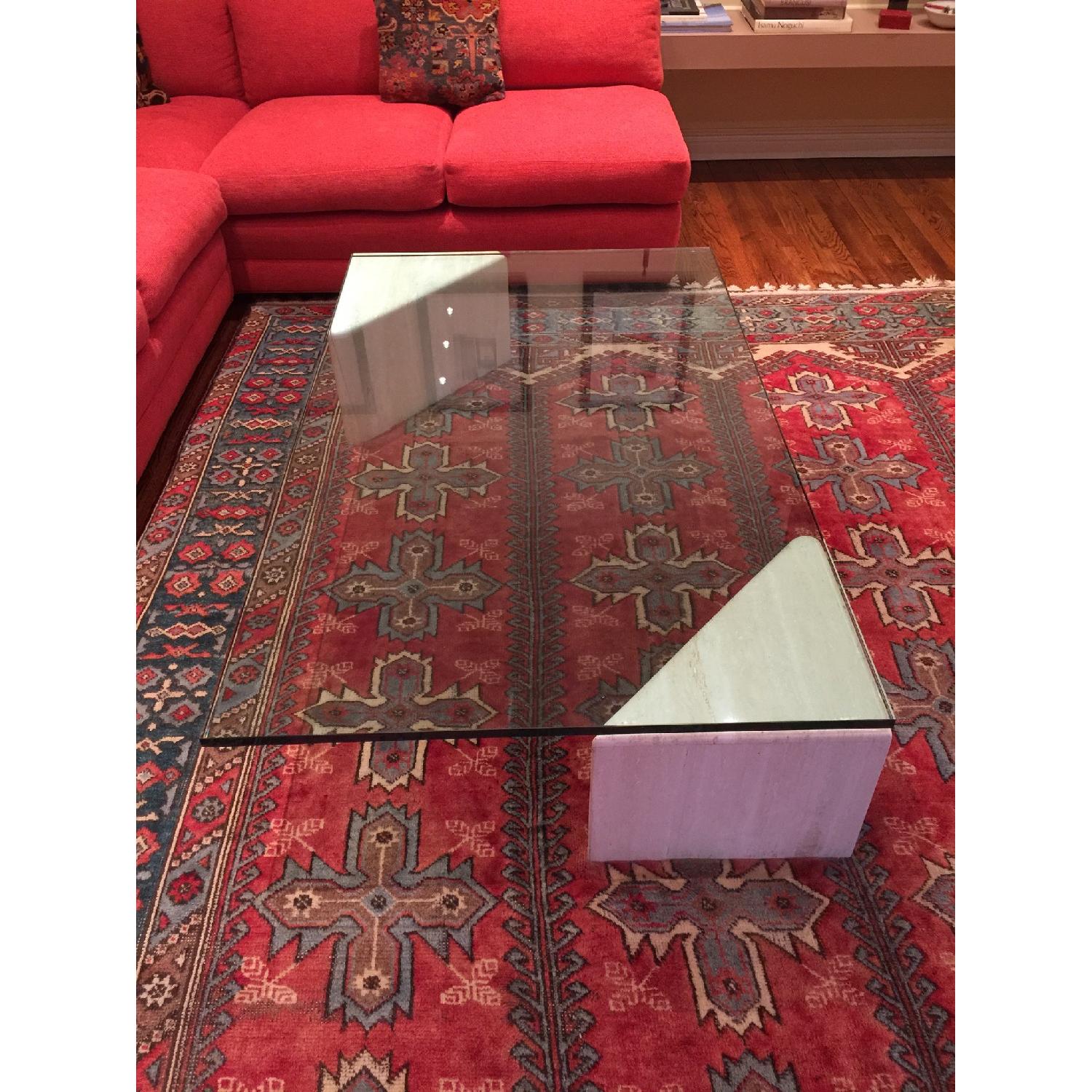 Floating Glass Cocktail Table - AptDeco