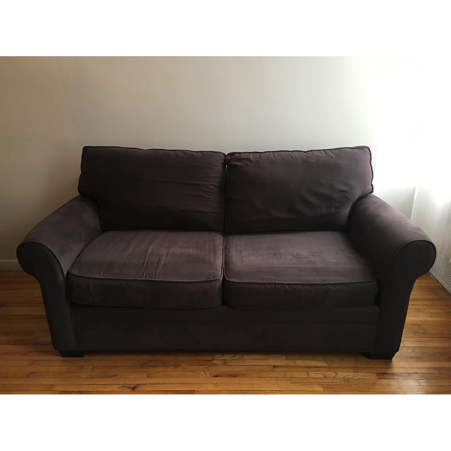 Cindy Crawford Home Bellingham Microfiber Sleeper Loveseat - AptDeco