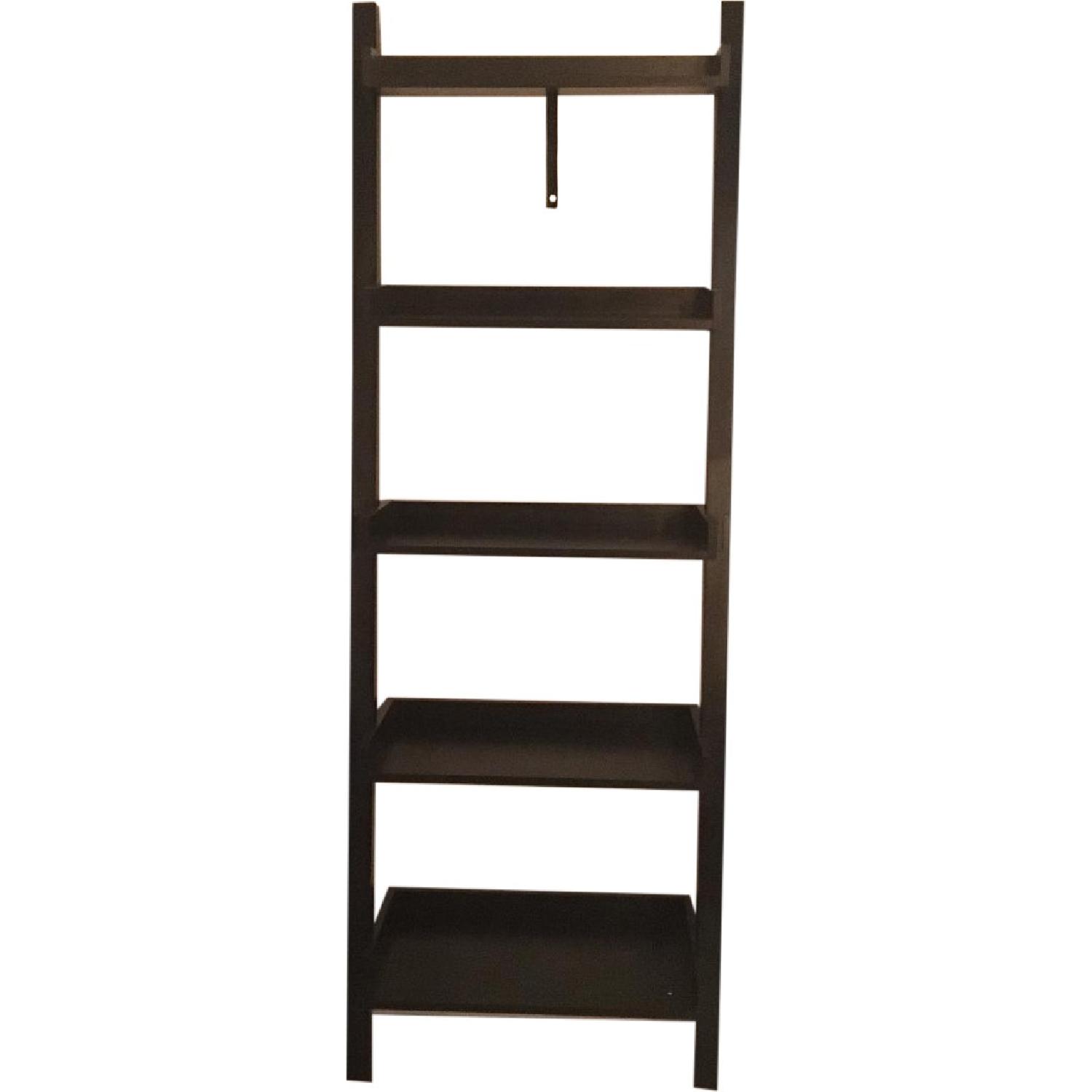 Container Store Linea Leaning Bookshelf in Java - AptDeco