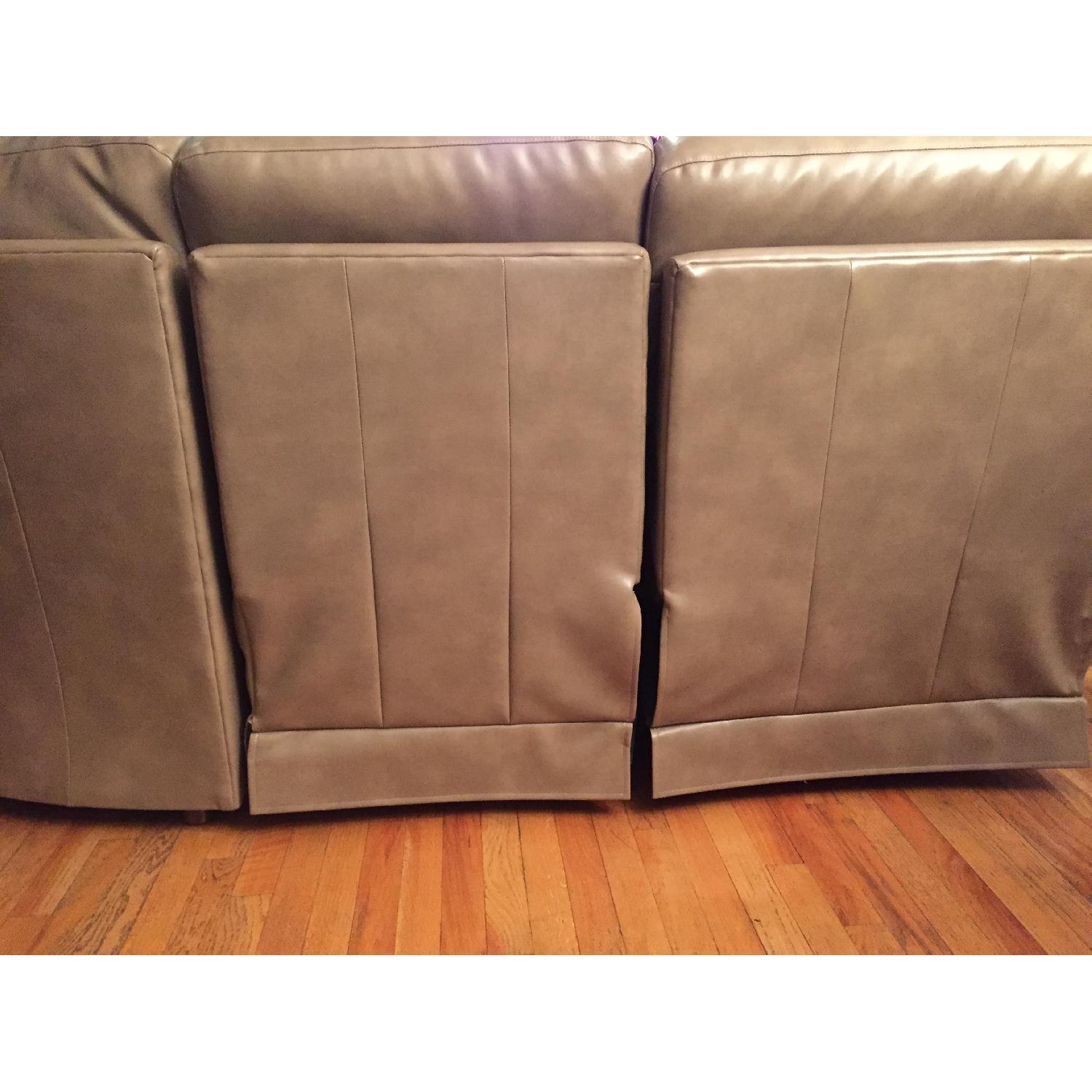 La-Z-Boy Reese Leather Sectional Sofa - AptDeco