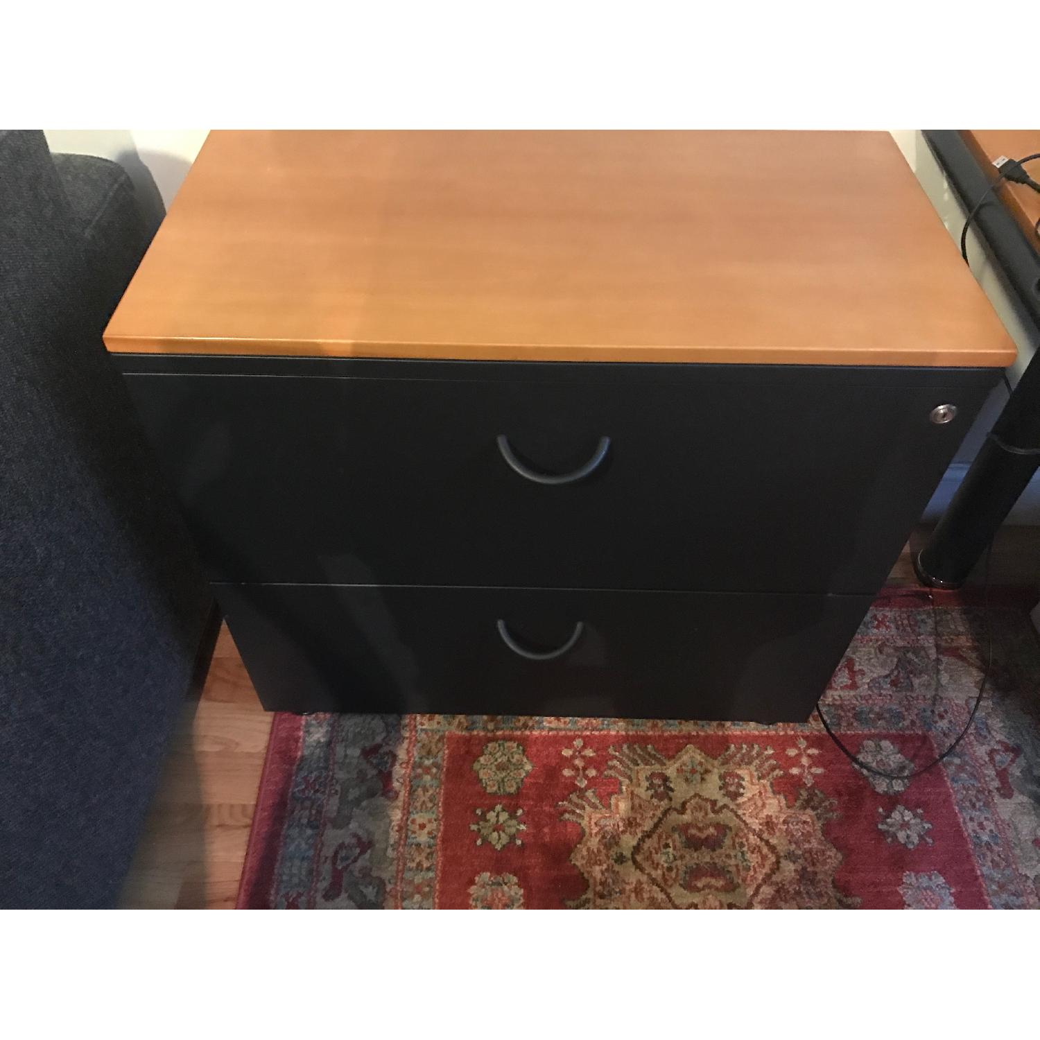 Vitra Desk + Matching Filing Cabinet - AptDeco