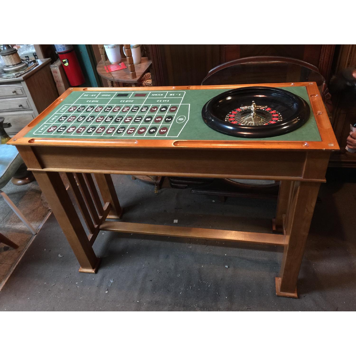 4 In 1 Wooden Casino Bar Table - AptDeco