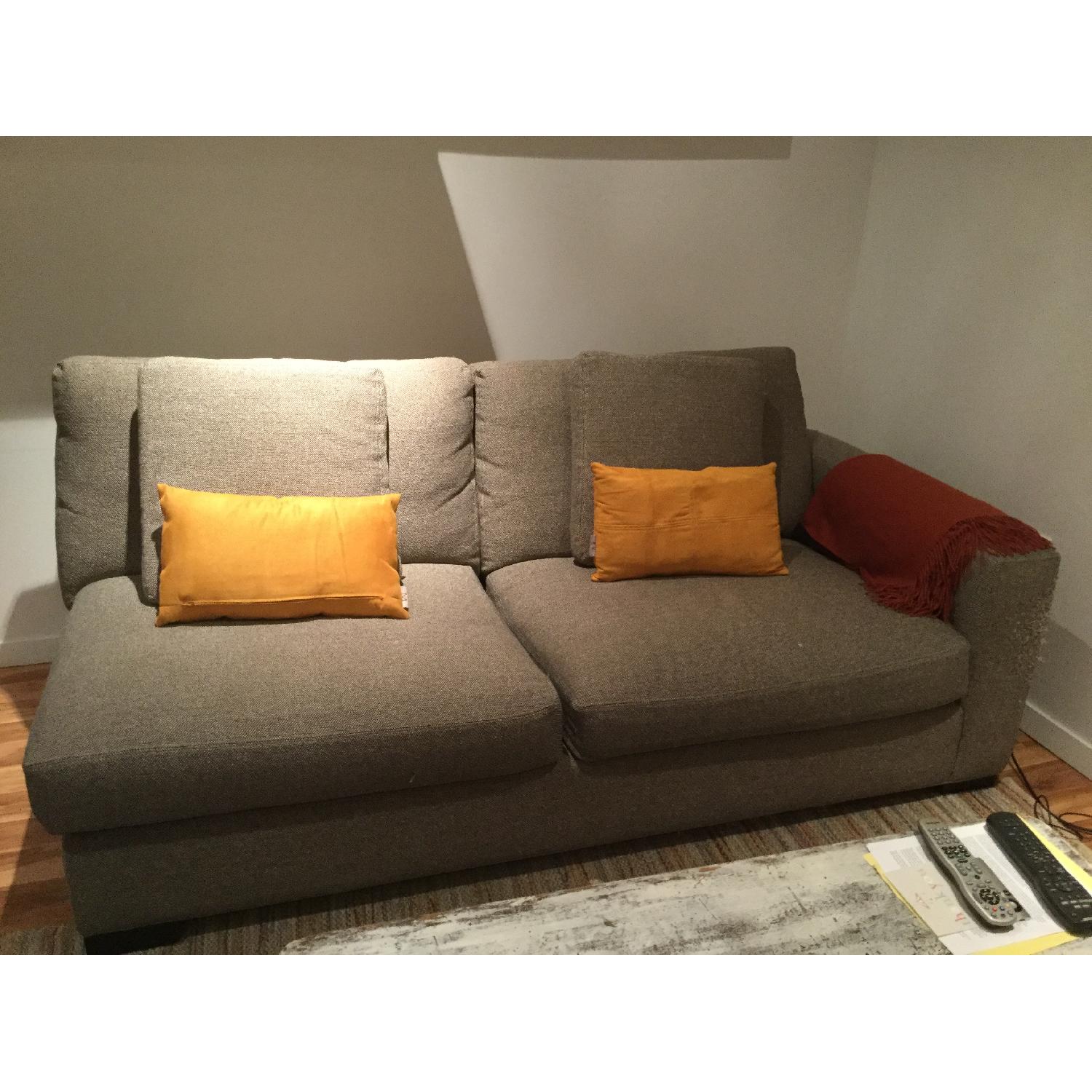 2 Piece Modern Sectional Sofa - AptDeco