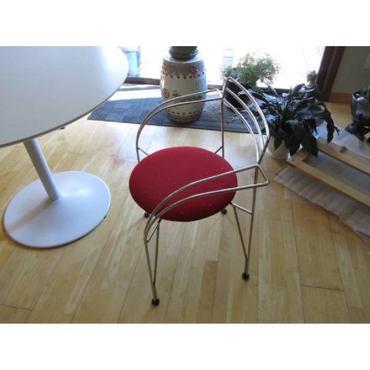 Vecta Design 1979 Steelcase Postmodern Chrome Chair - AptDeco