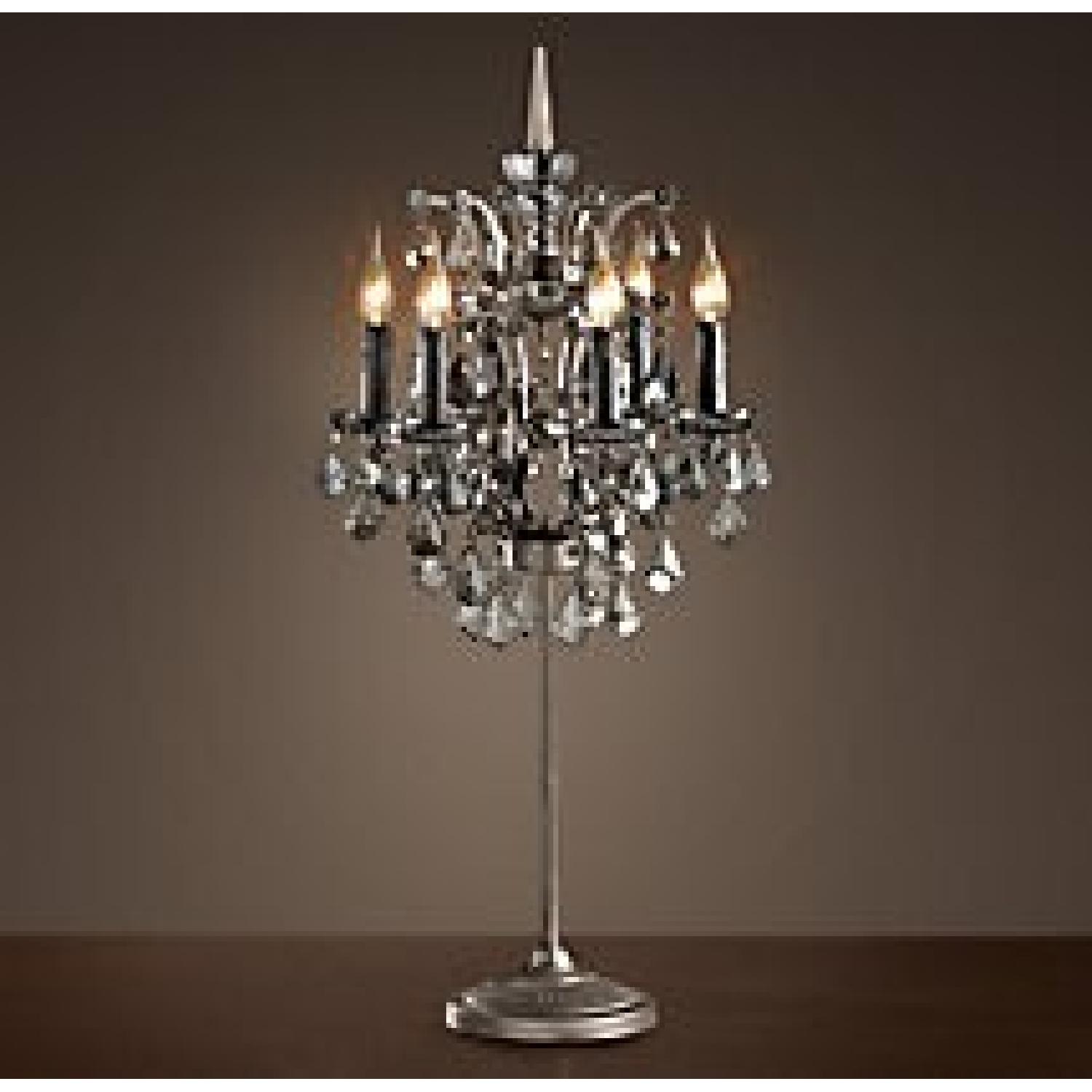 Restoration Hardware 19th c. Rococo Iron & Smoke Crystal Tab - AptDeco