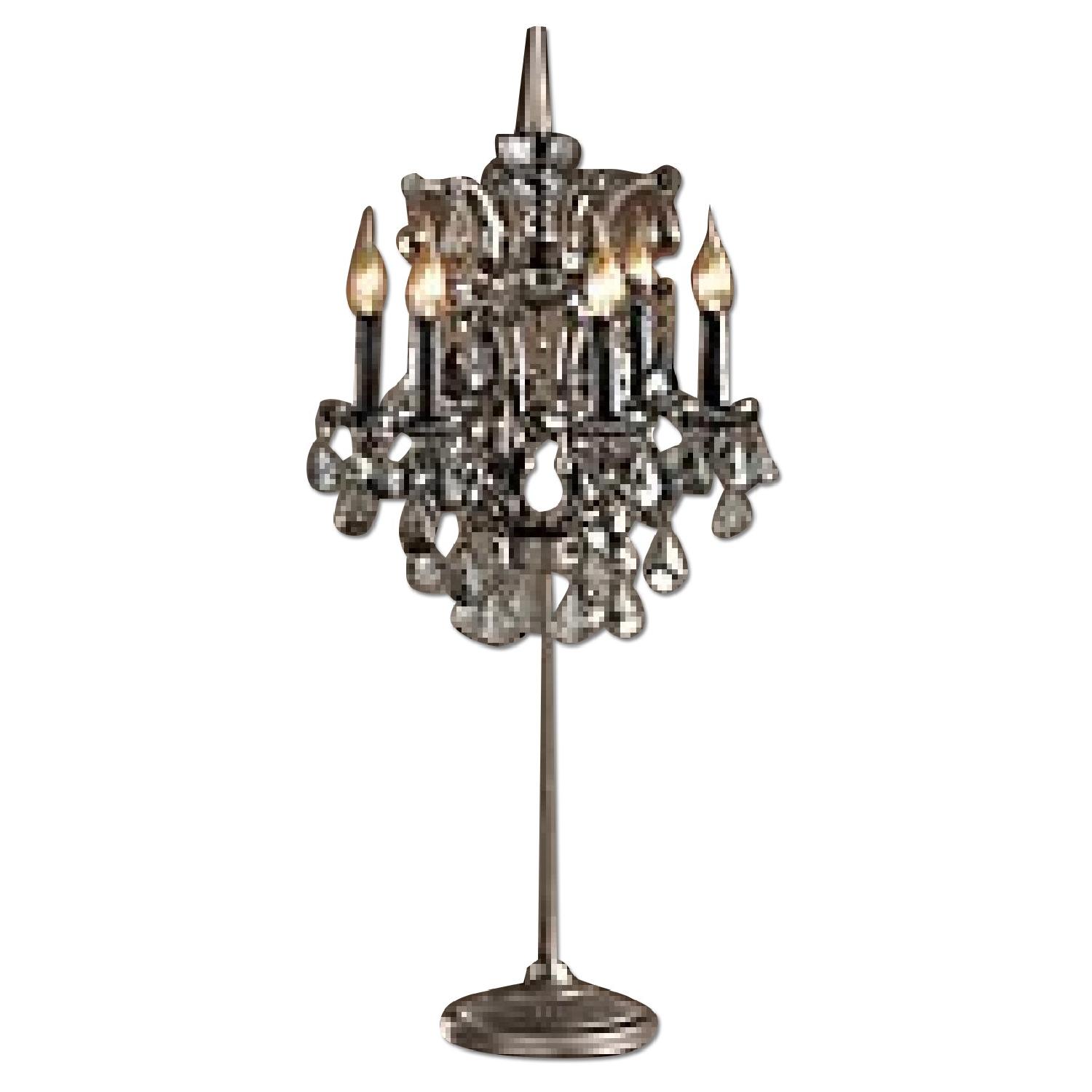 Restoration Hardware 19th c. Rococo Iron & Smoke Crystal Tab - AptDeco