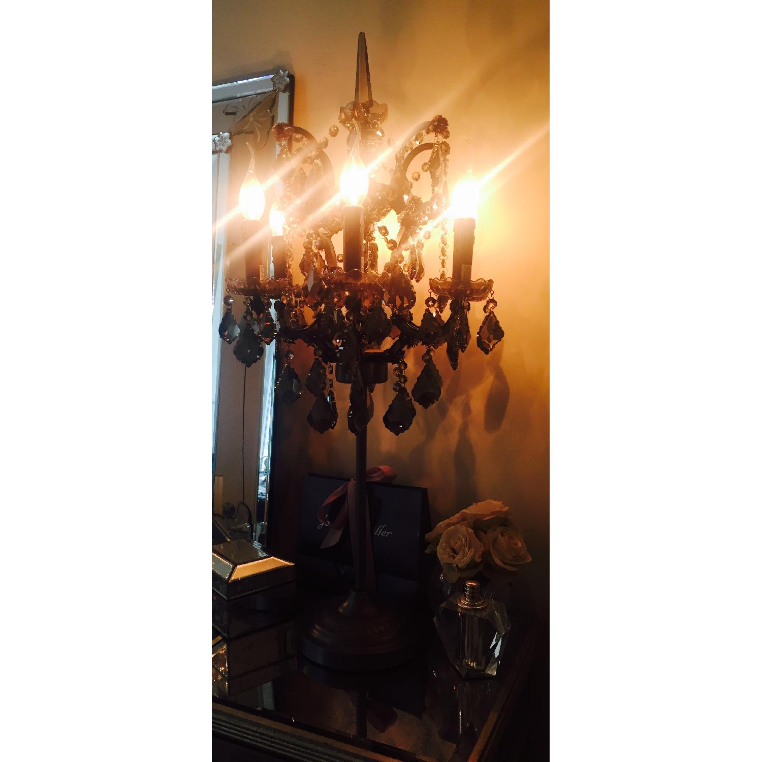 Restoration Hardware 19th c. Rococo Iron & Smoke Crystal Tab - AptDeco