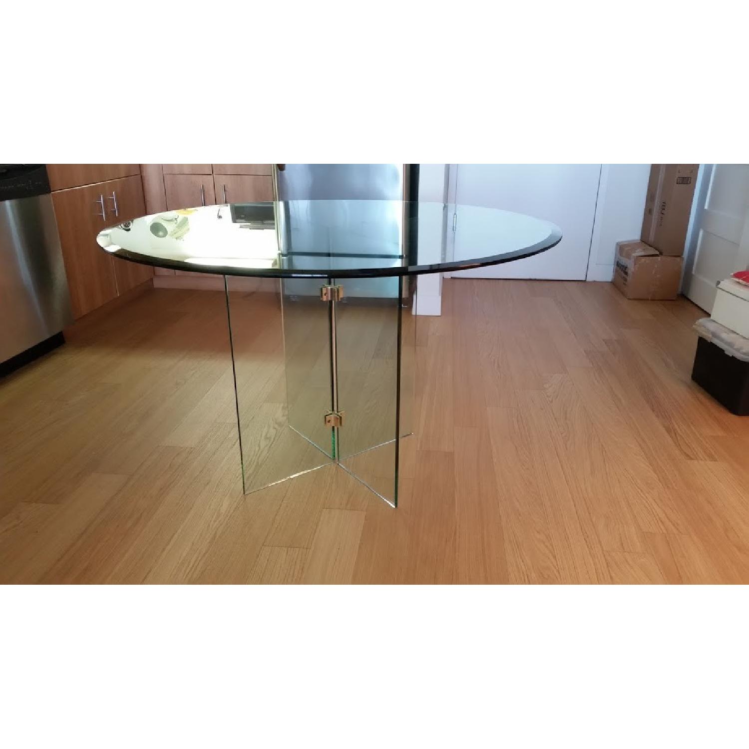 The Conran Shop Glass Top Dining Table - AptDeco