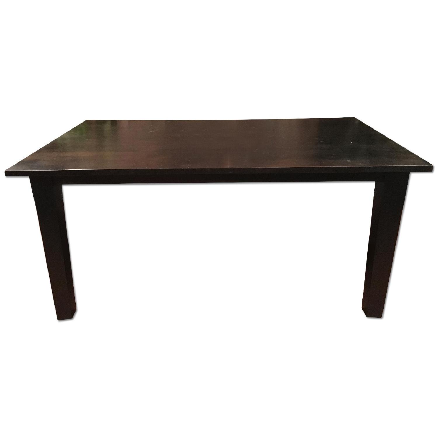 Crate & Barrel Basque Java Dining Table w/ Bench - AptDeco