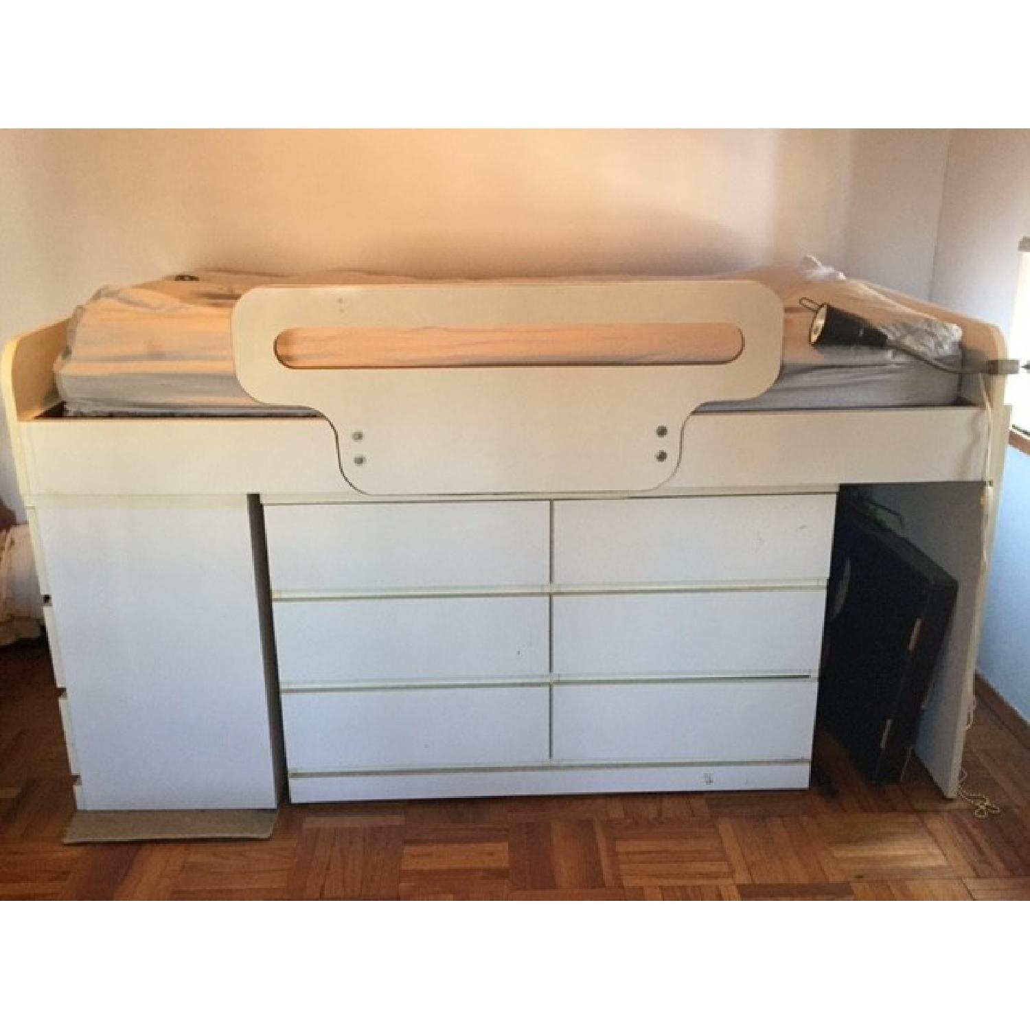 Mid Rise Loft Bed w/ Dresser - AptDeco