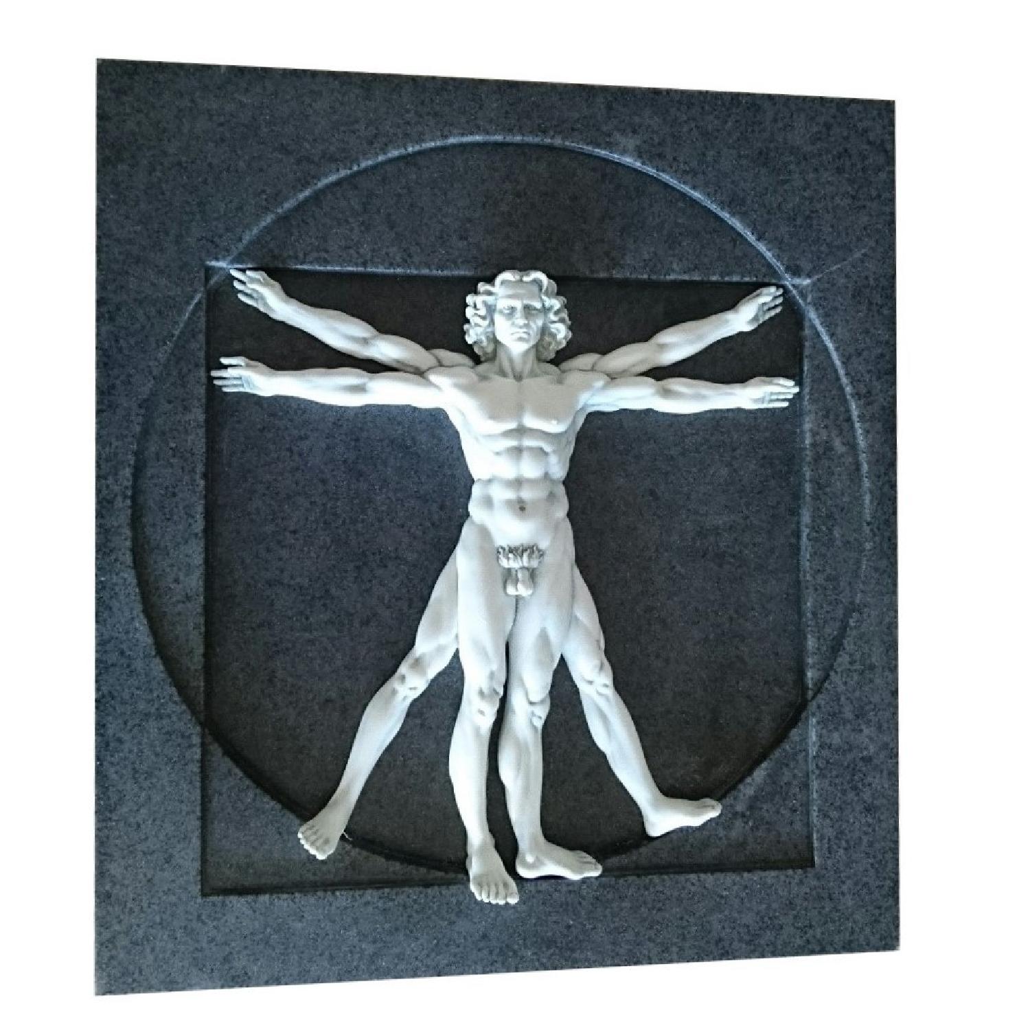 Vitruvian Man Wall Sculpture - AptDeco