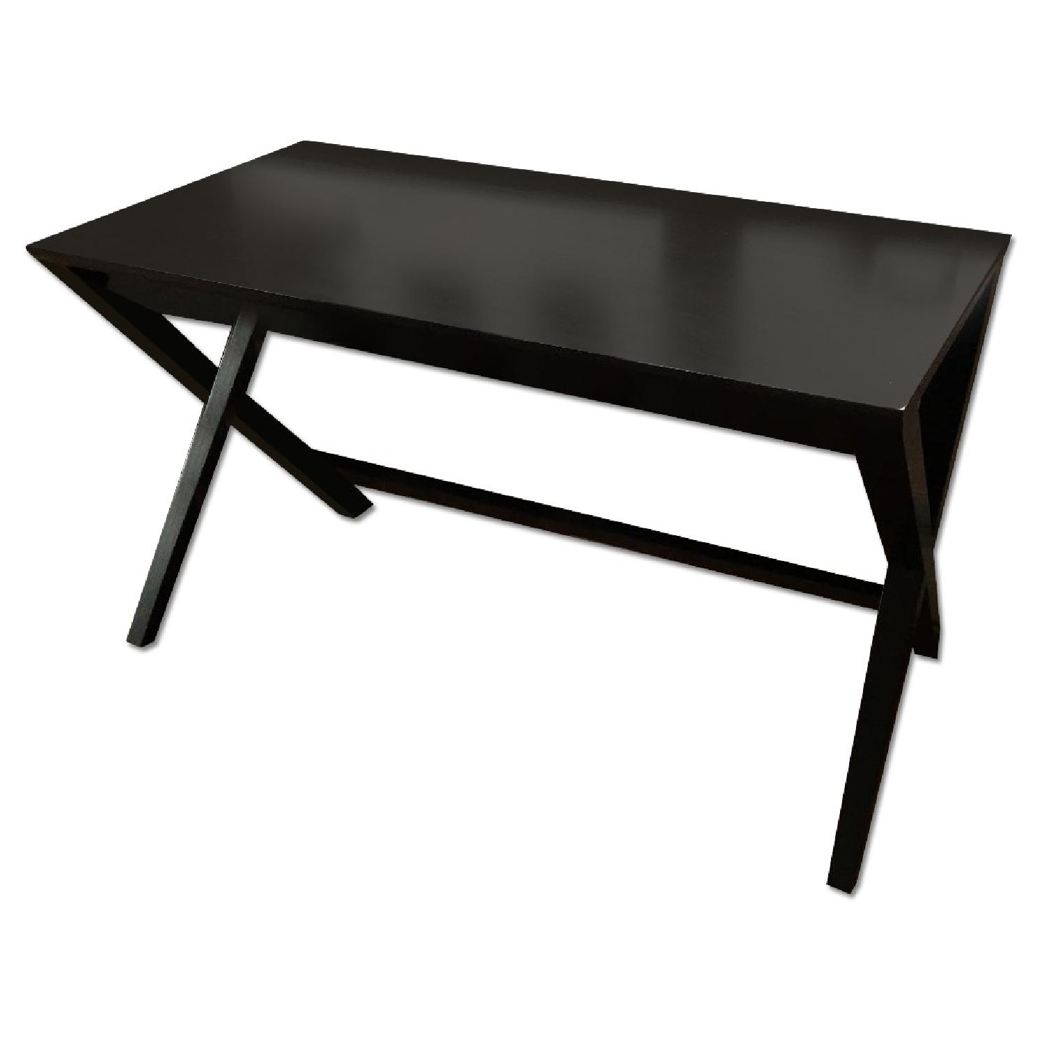 Crate & Barrel Spotlight Ebony Writing Desk - AptDeco