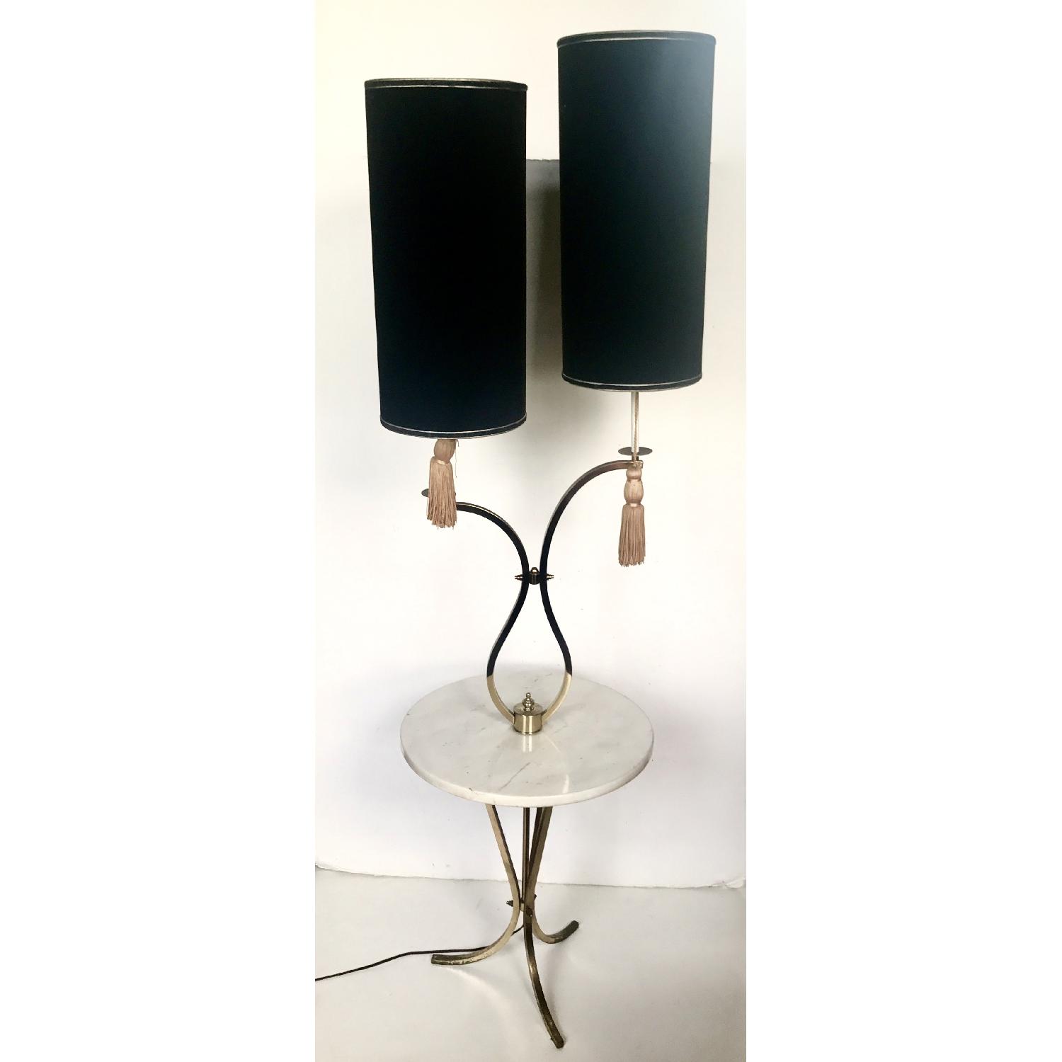 Circa 1950's Marble Cocktail Table Lamp - AptDeco