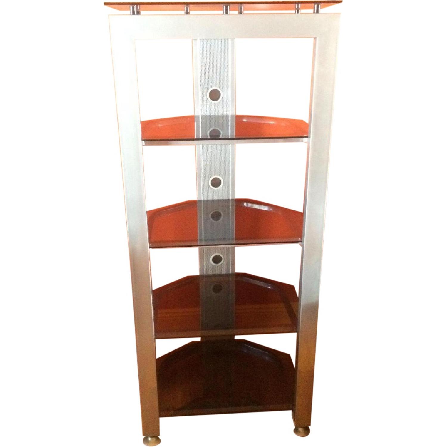 Glass Entertainment/Stereo Stand - AptDeco