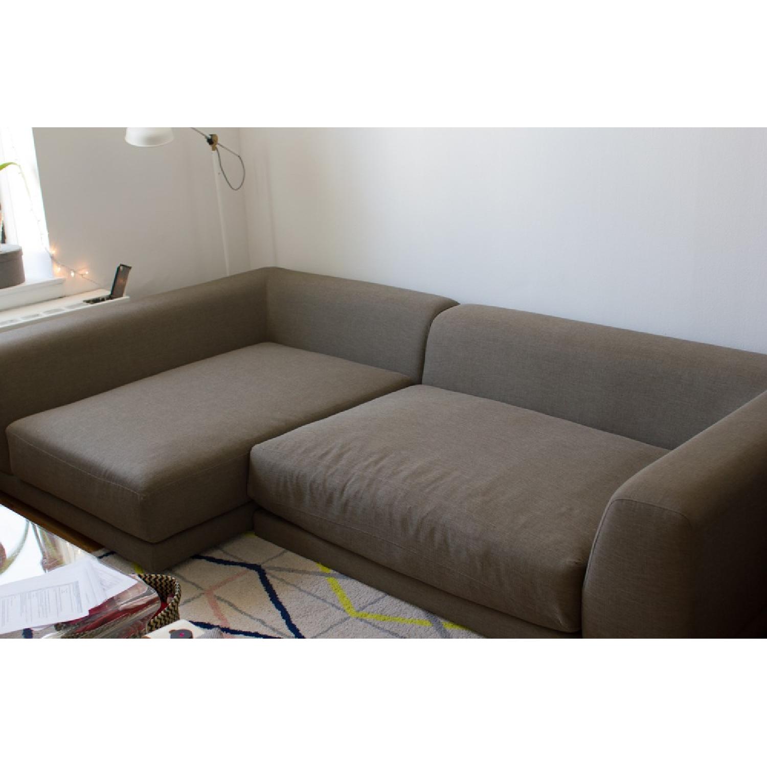 CB2 Uno Sectional Sofa - AptDeco