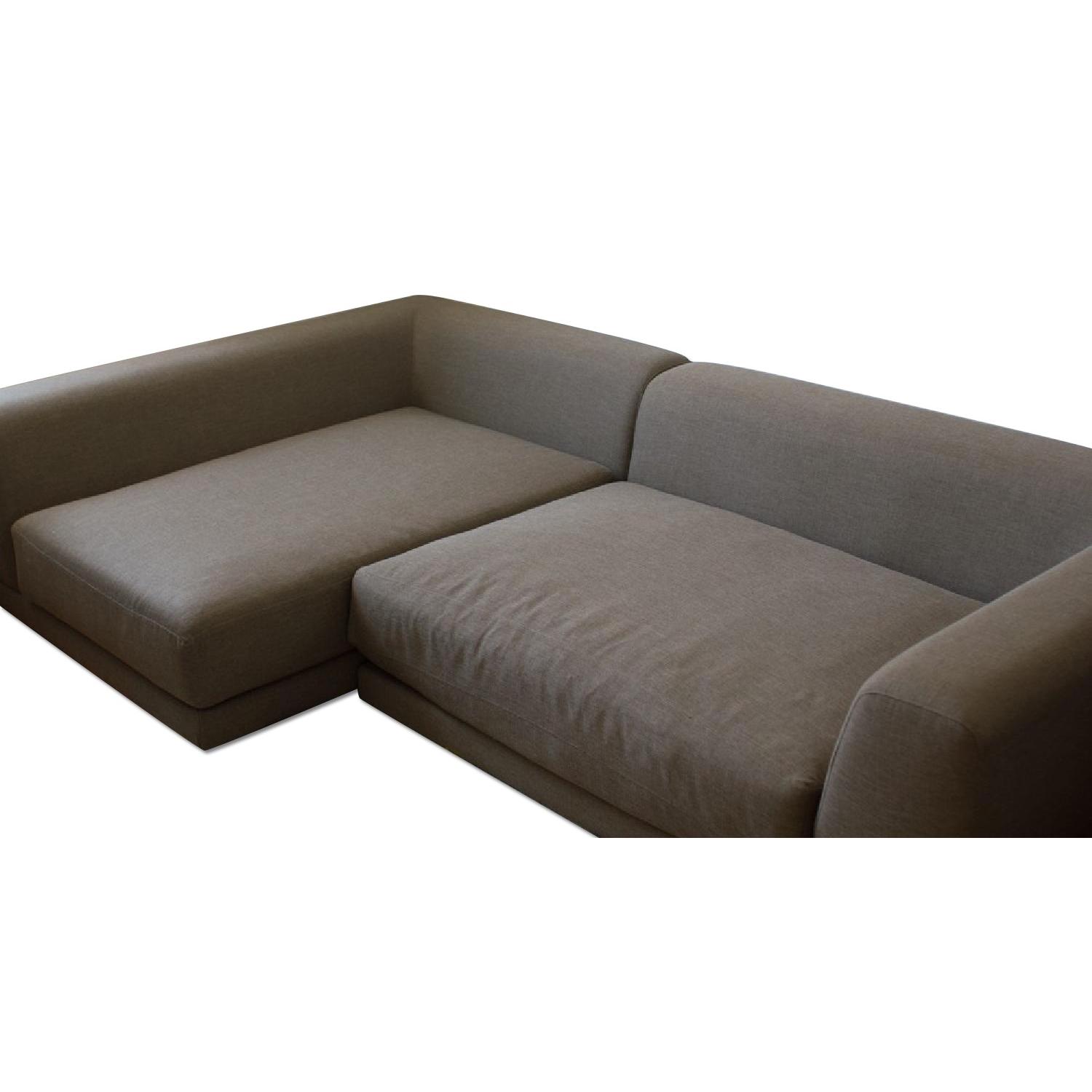 CB2 Uno Sectional Sofa - AptDeco