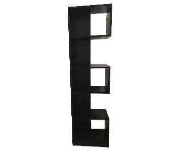 Ikea Black Abstract Bookcases - AptDeco