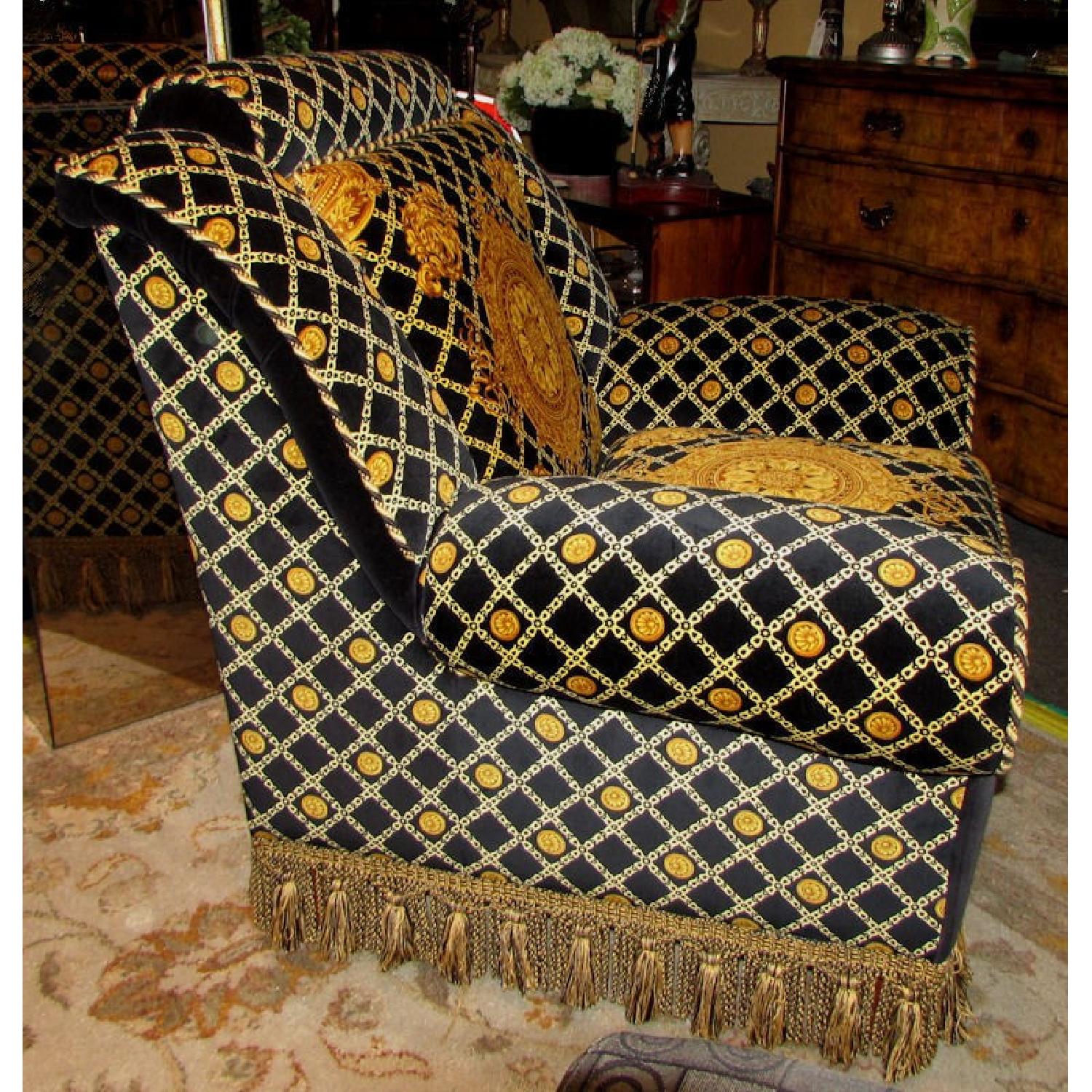 Antique Vintage Versace Style Chair - AptDeco