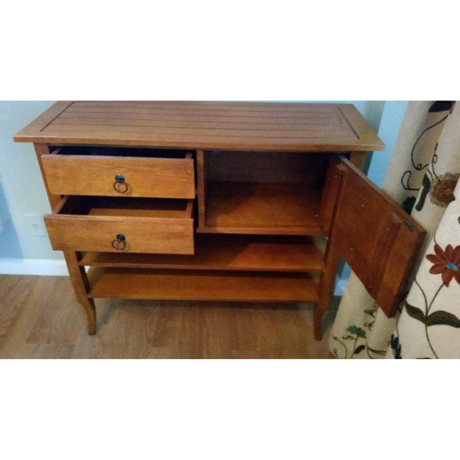 Small Sideboard/Hallway Table in Cherry Finish - AptDeco